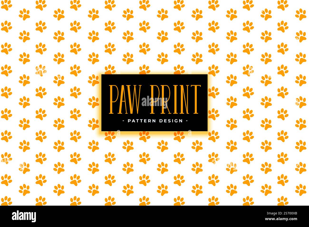 cute kitten paw print pattern background Stock Vector Image & Art - Alamy