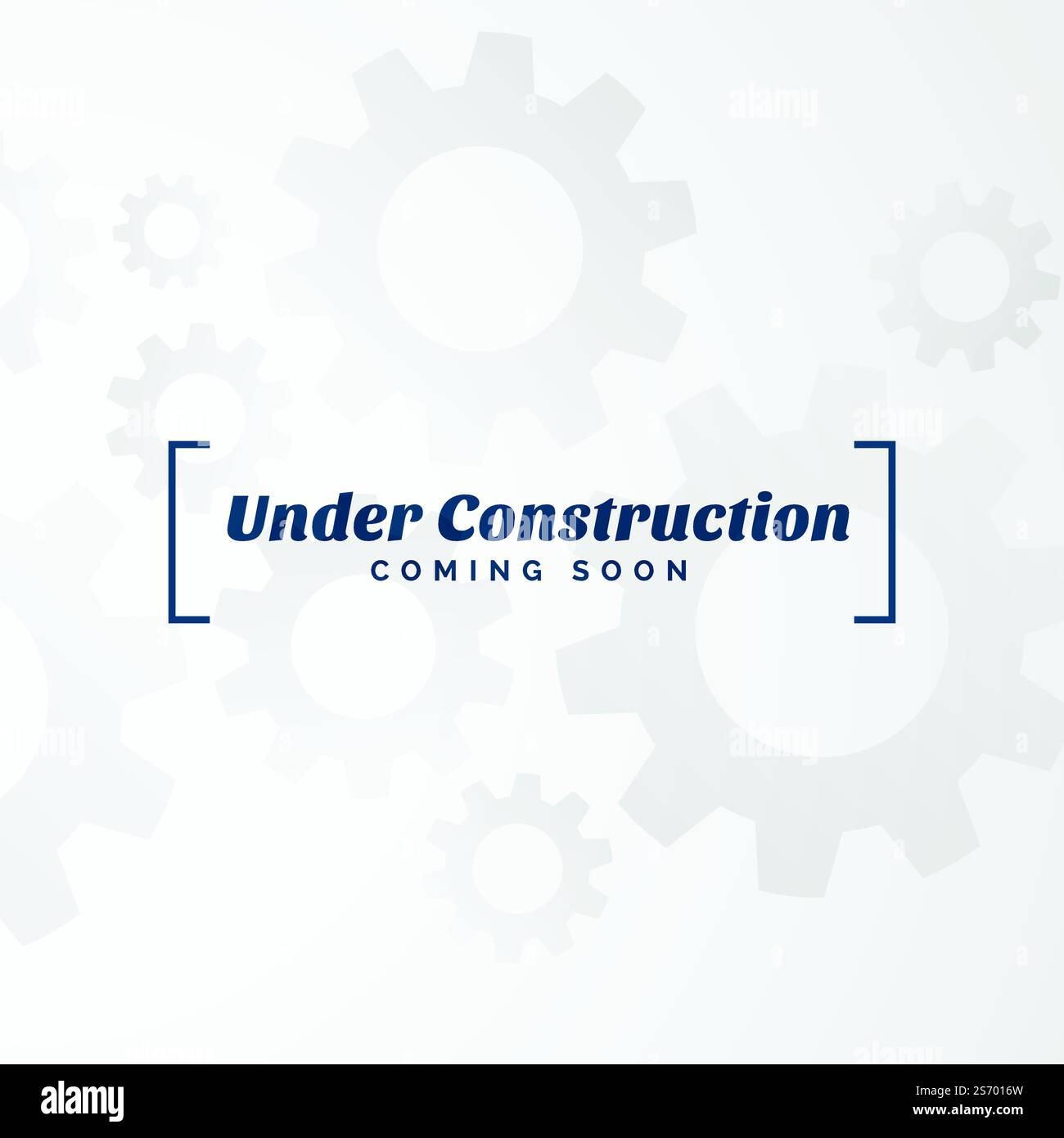 under construction text with gears Stock Vector Image & Art - Alamy