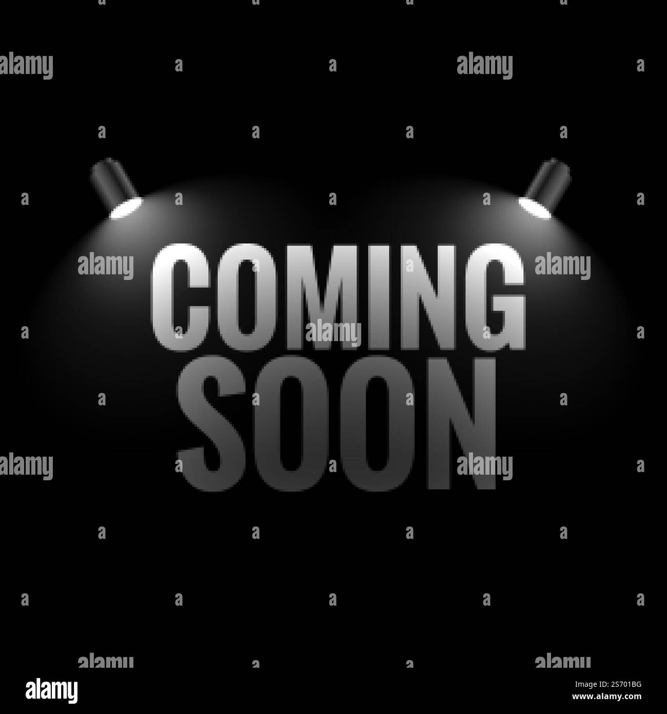 Coming soon background vector Black and White Stock Photos & Images - Alamy