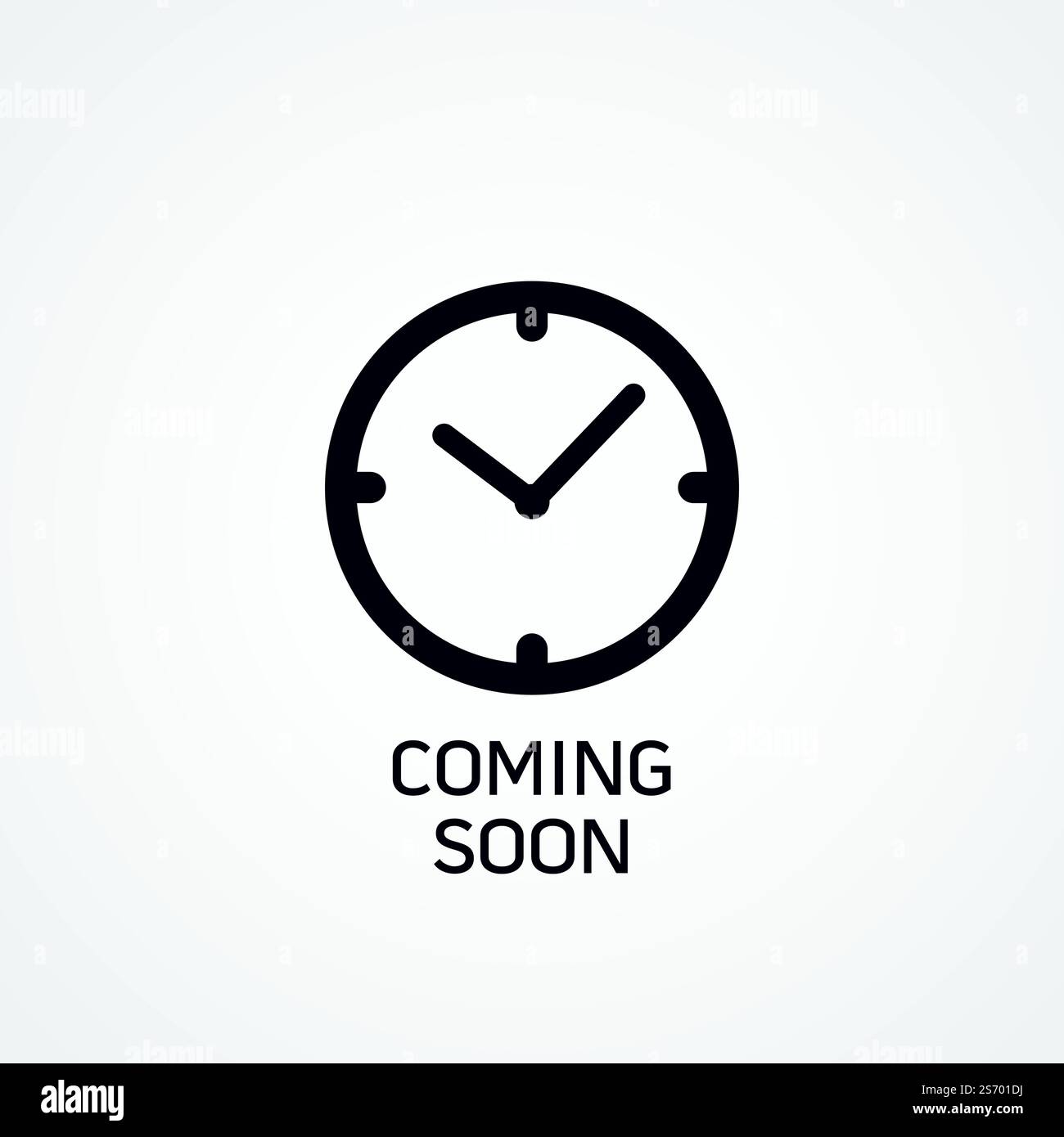 watch icon with coming soon text Stock Vector Image & Art - Alamy