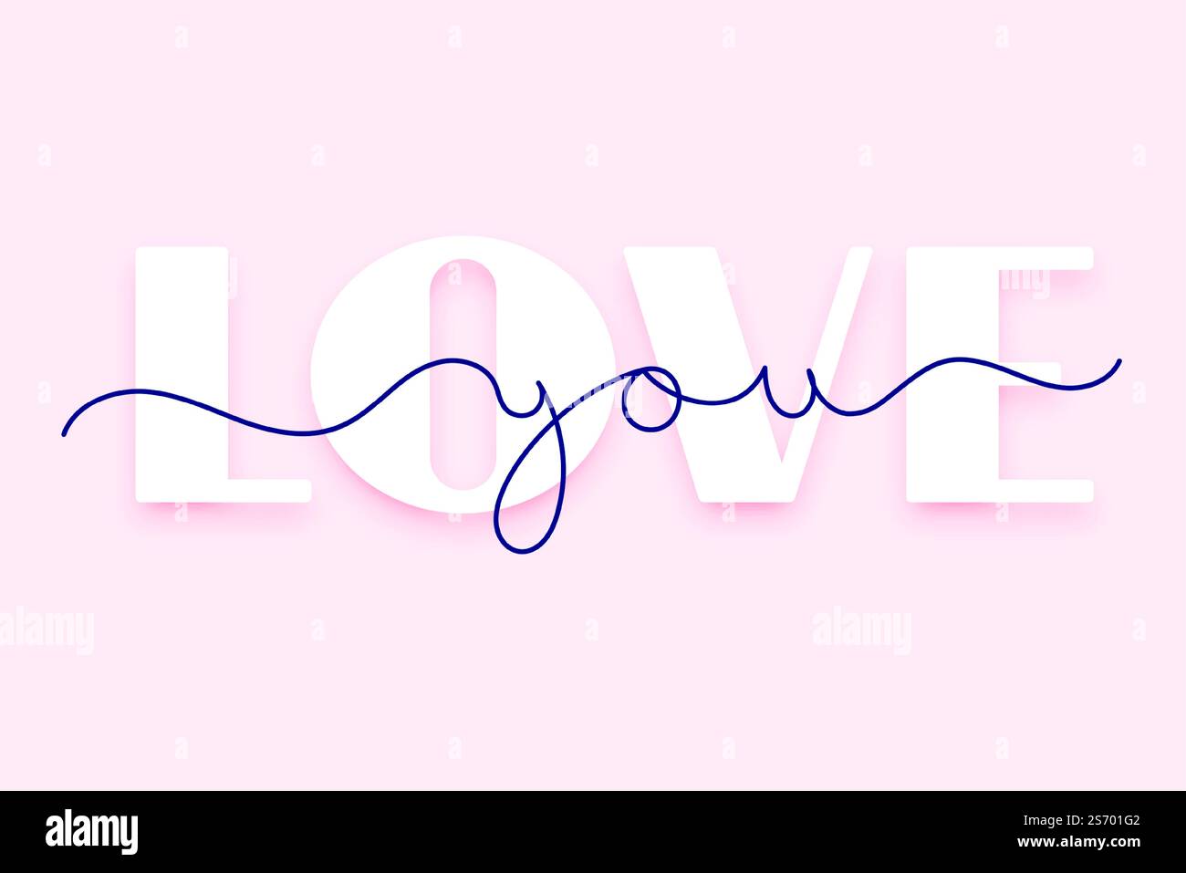 simple love you message background Stock Vector Image & Art - Alamy