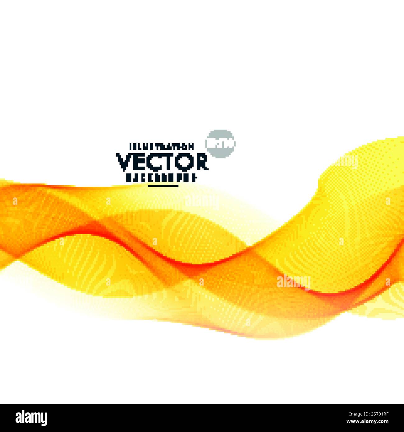 yellow wave background design Stock Vector Image & Art - Alamy