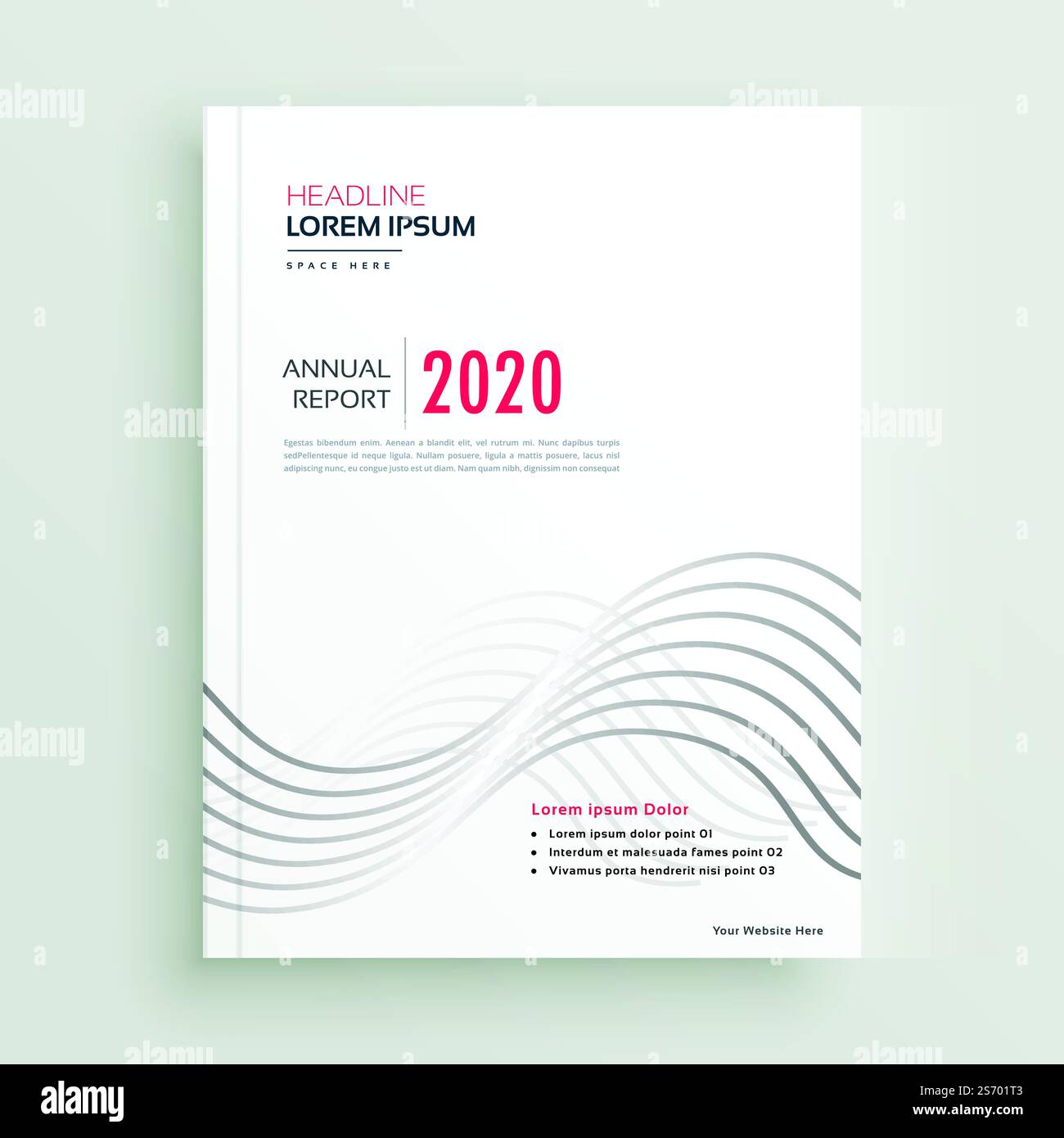 modern clean minimal style brochure or cover page design Stock Vector ...
