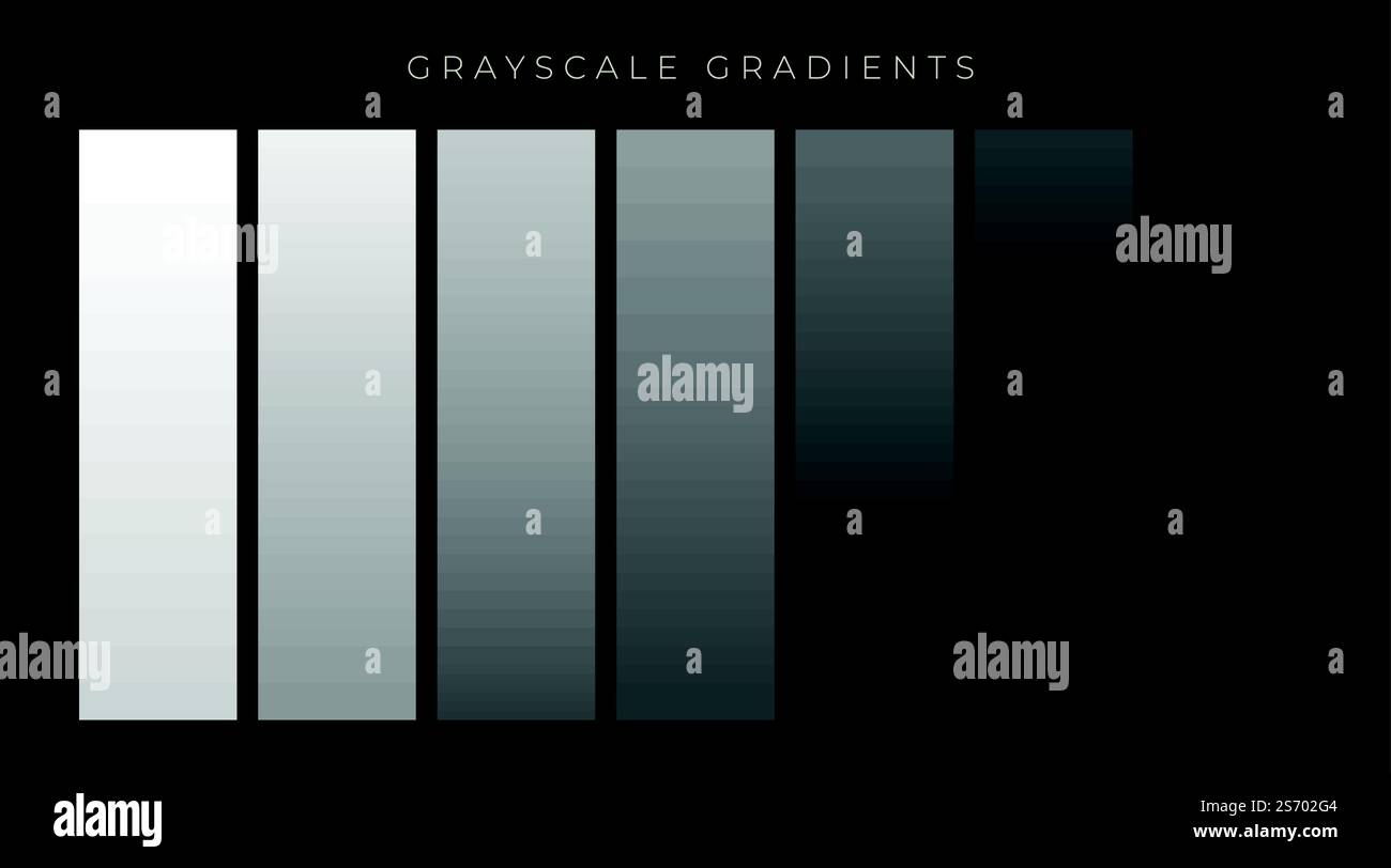 gray shades gradients set background Stock Vector Image & Art - Alamy