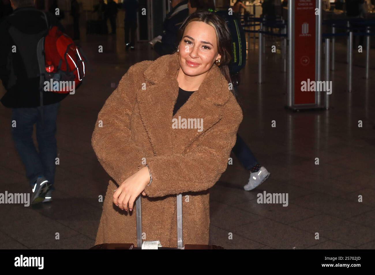 Abflug ins RTL - Dschungelcamp 2025 Frankfurt/Main, 15.1.2025 Alessia ...