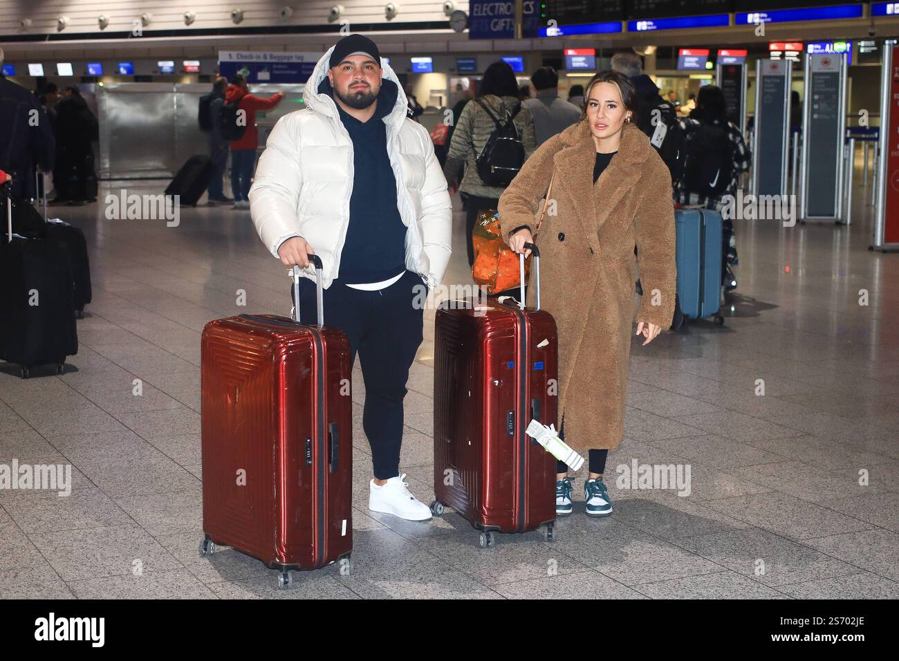 Abflug ins RTL - Dschungelcamp 2025 Frankfurt/Main, 15.1.2025 Alessia ...