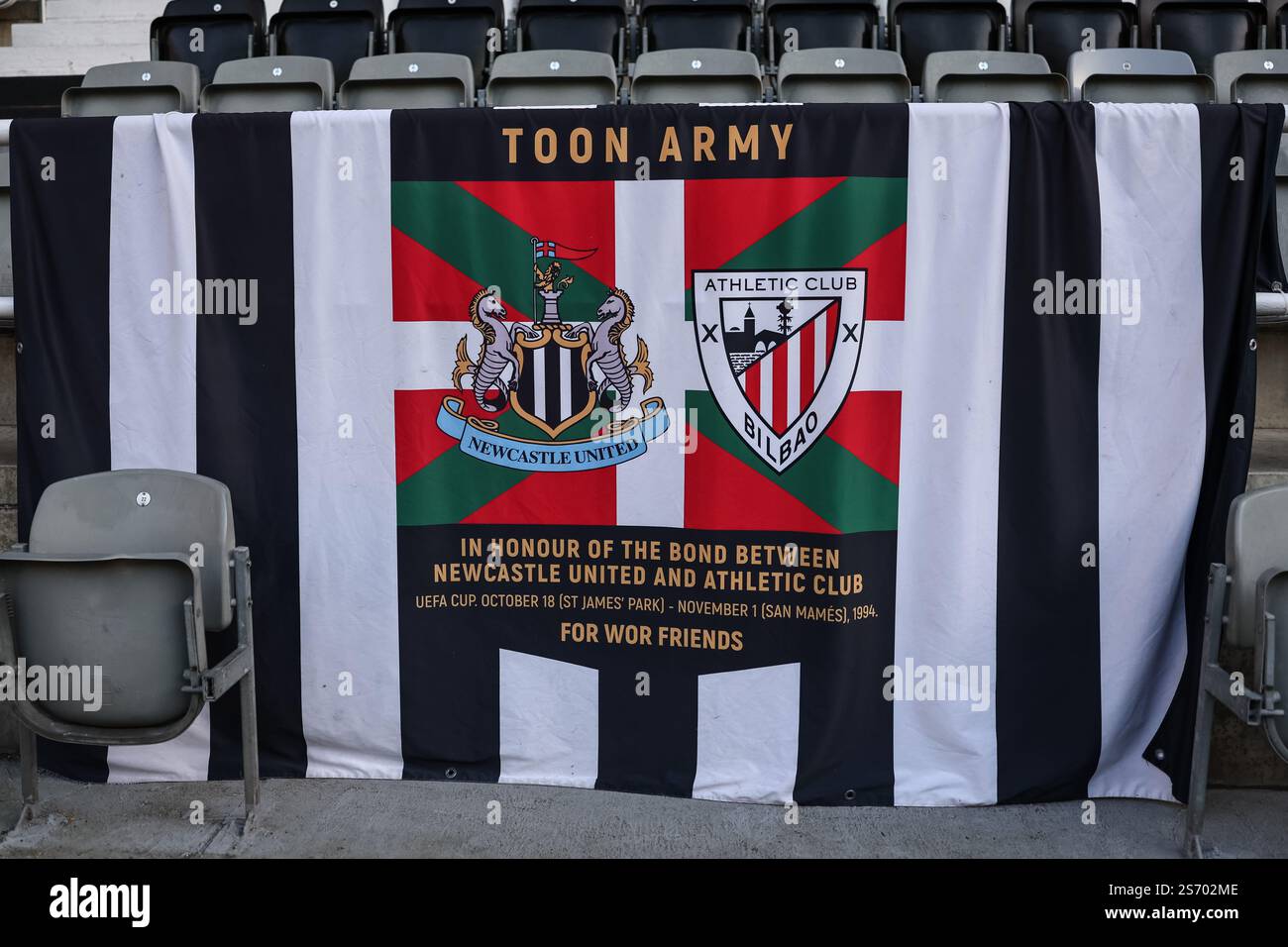 Toon Army flag during the Premier League match Newcastle United vs ...