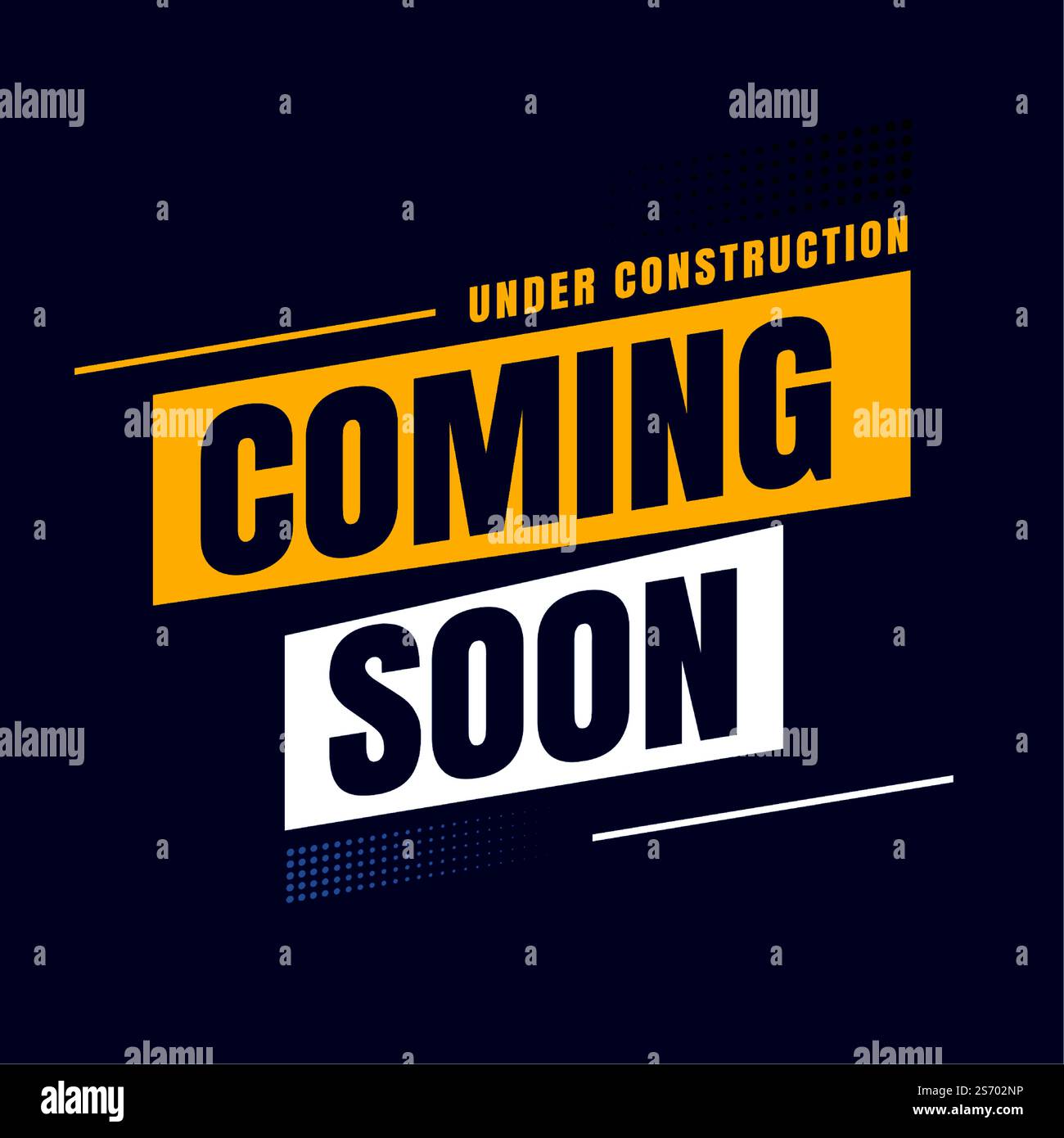 flat coming soon under construction background Stock Vector Image & Art ...
