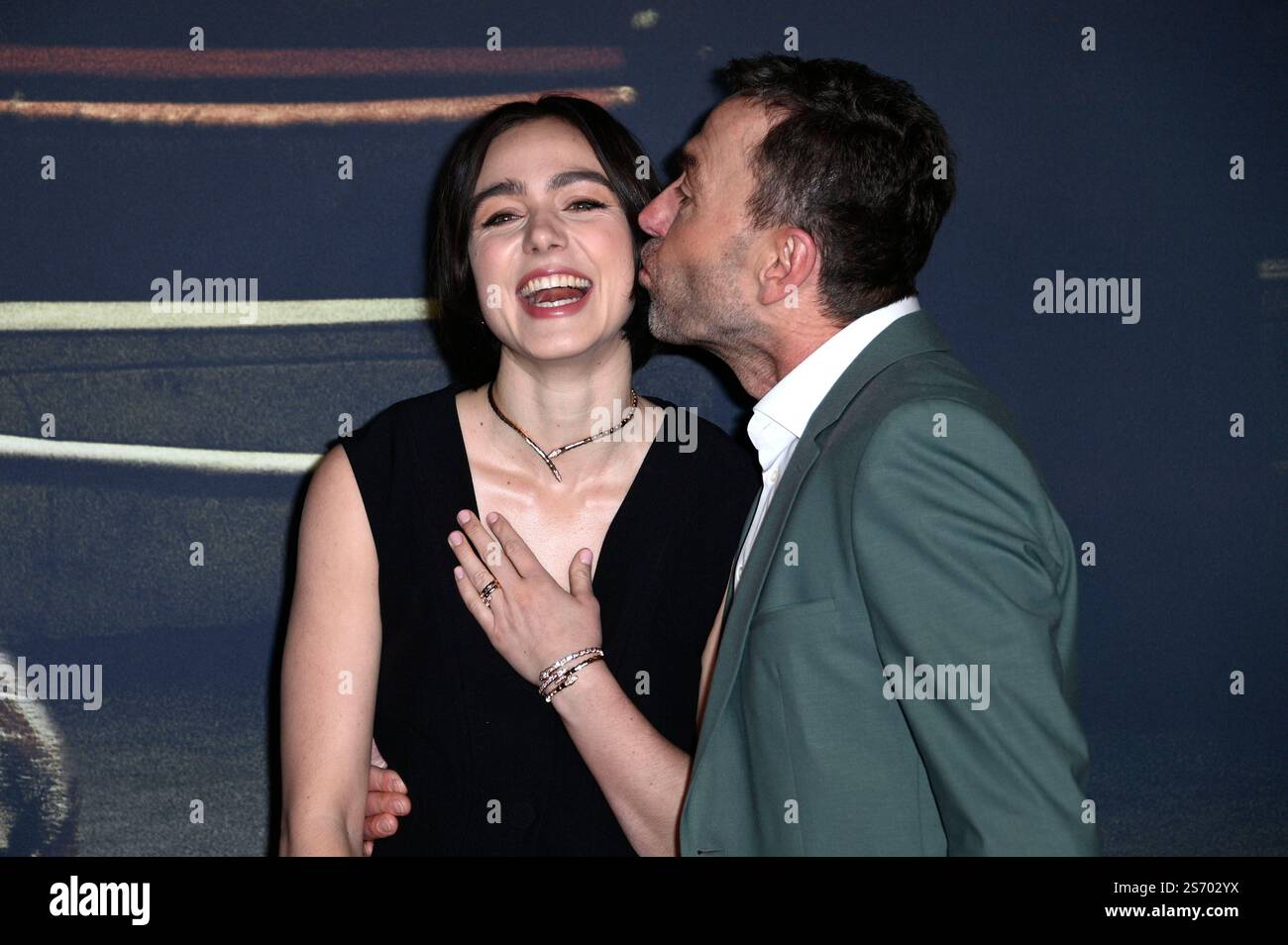 Luise Großmann mit Vater Stefan bei der Premiere des Kinofilms ...