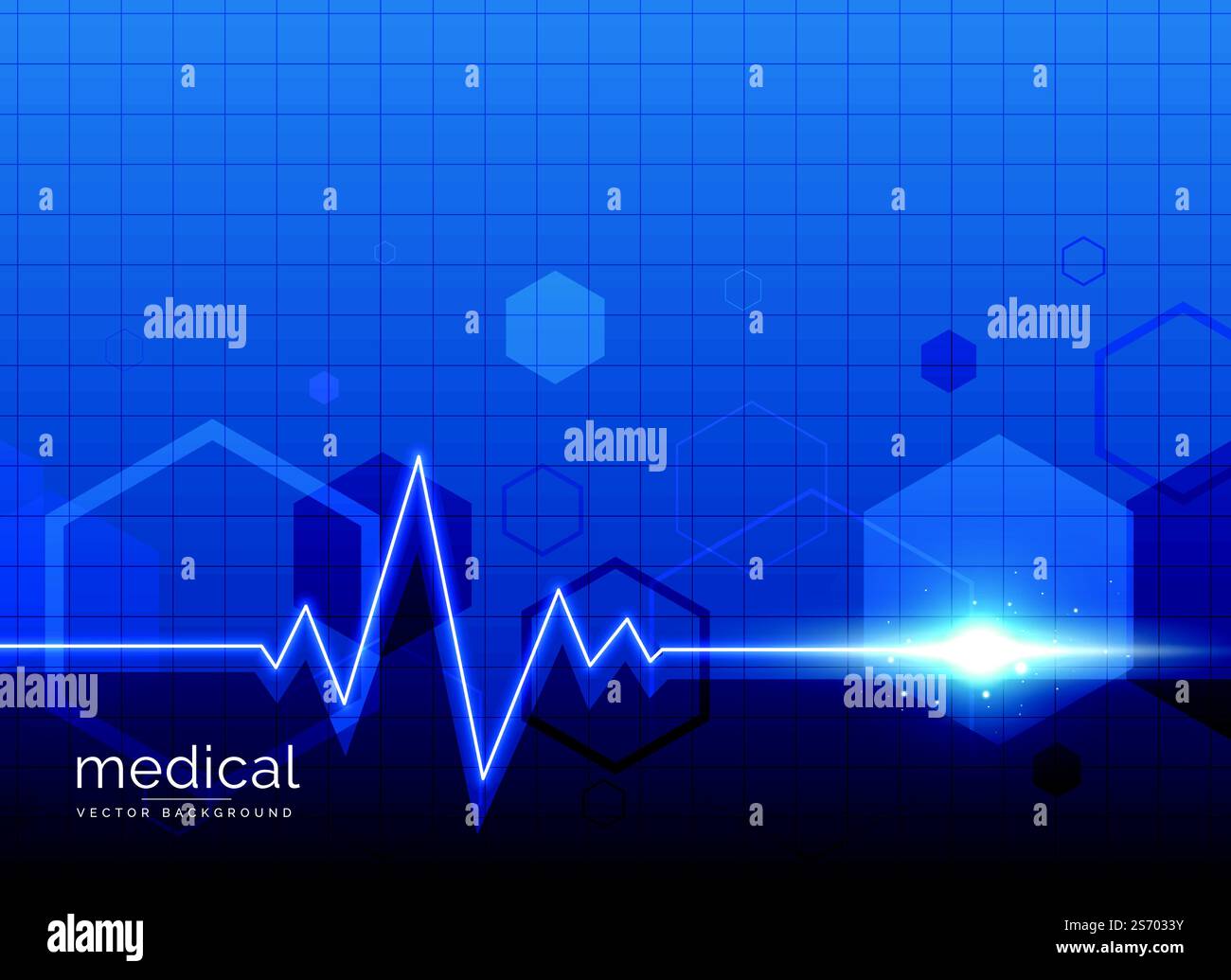 healthcare medical background with heart beat line Stock Vector Image ...