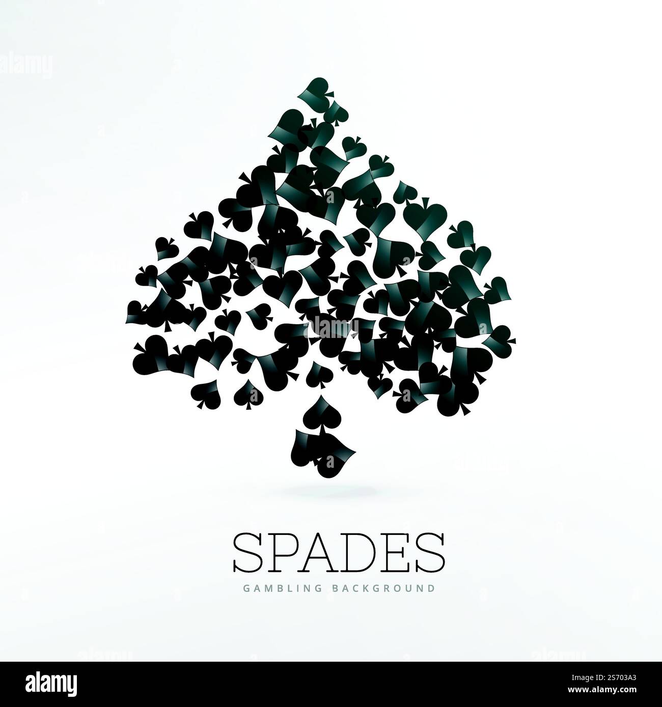 playing card spades symbol illustration Stock Vector Image & Art - Alamy