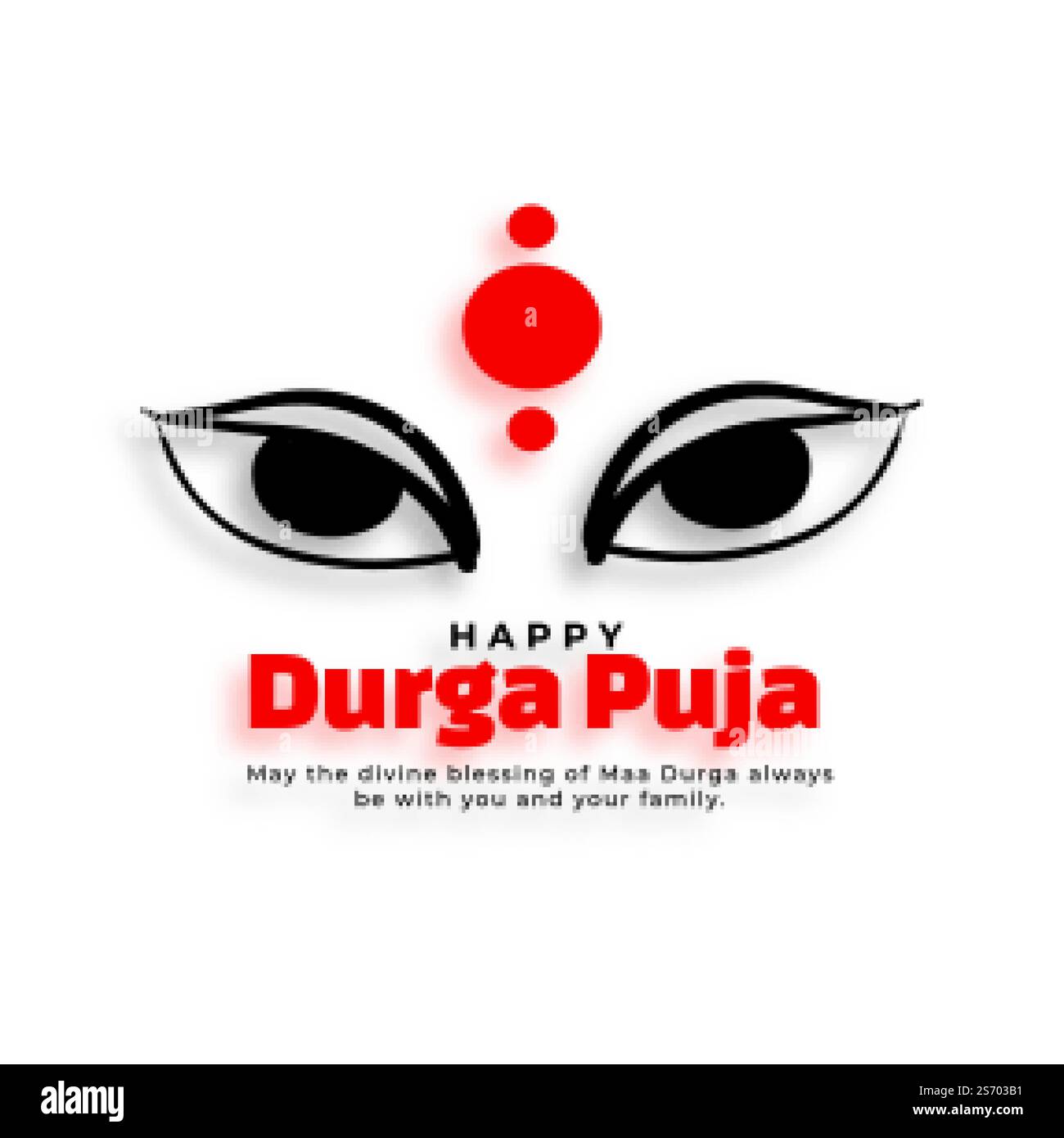 happy durga pooja hindu festival card Stock Vector Image & Art - Alamy