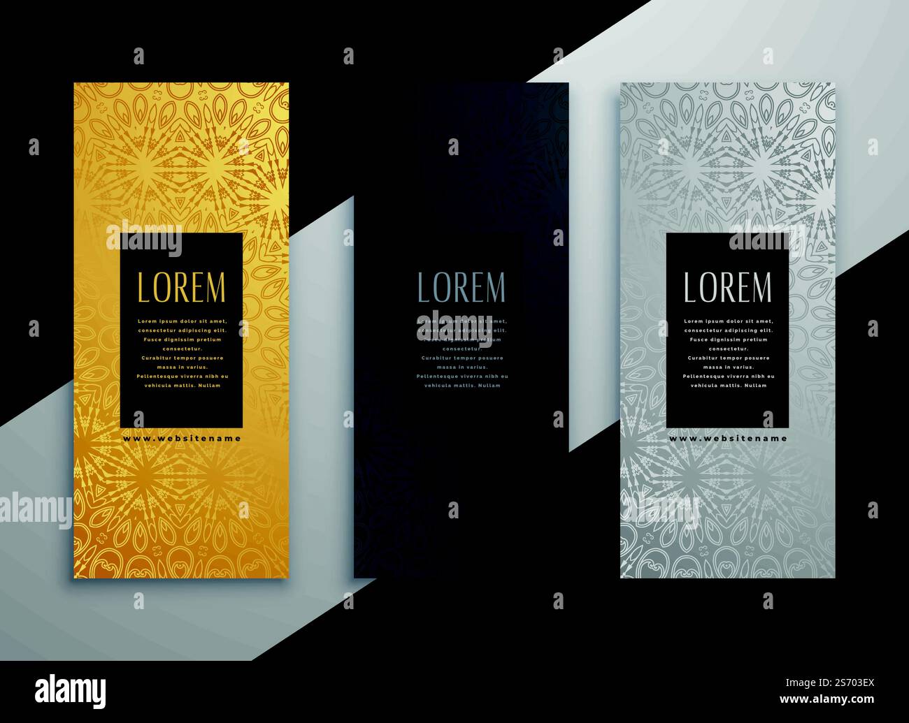 luxury vertical beautiful banner design Stock Vector Image & Art - Alamy