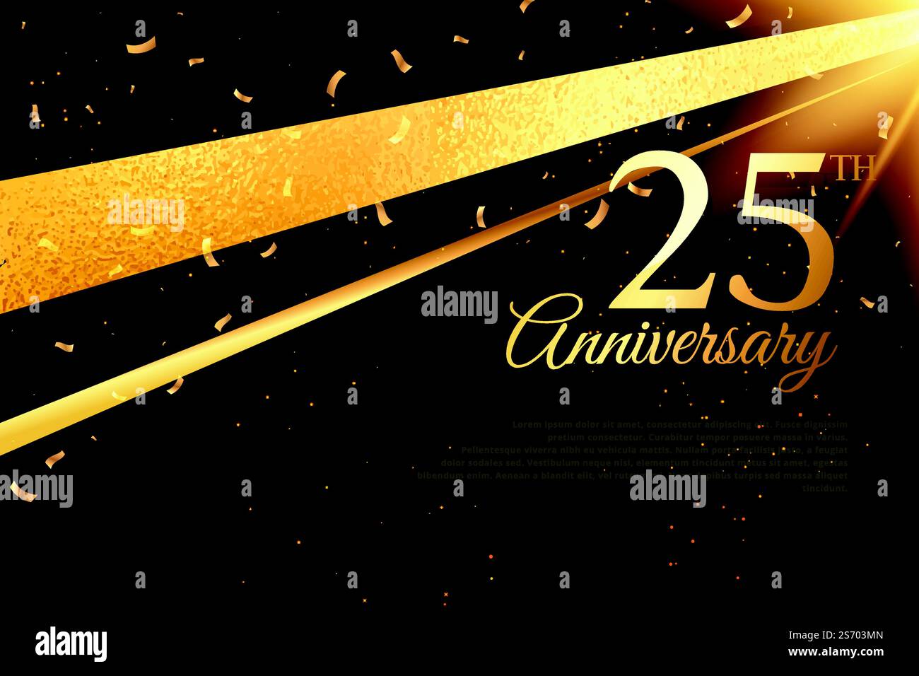 25th anniversary celebration card template Stock Vector Image & Art - Alamy