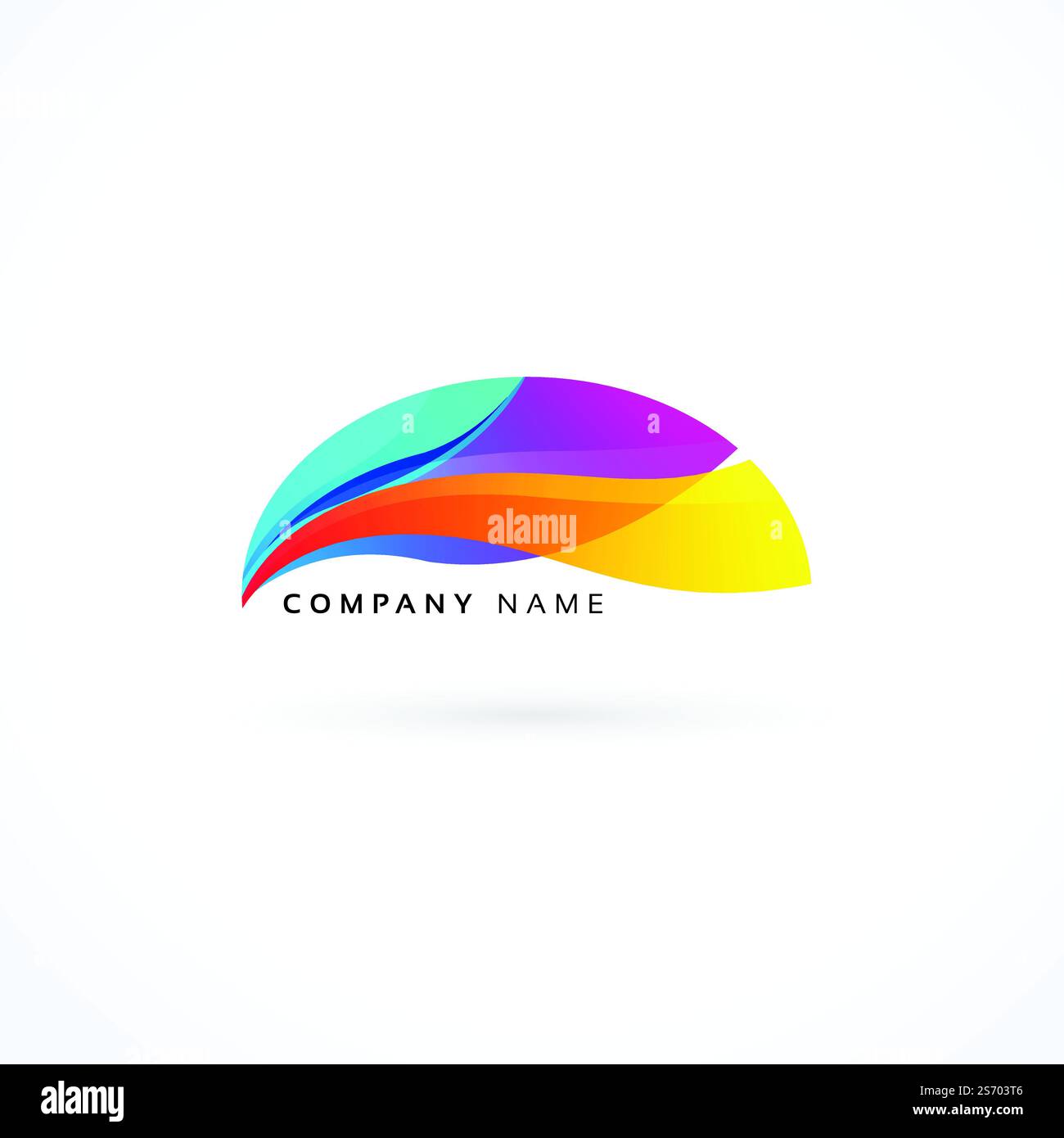 Vibrant wavy logo concept Stock Vector Images - Alamy