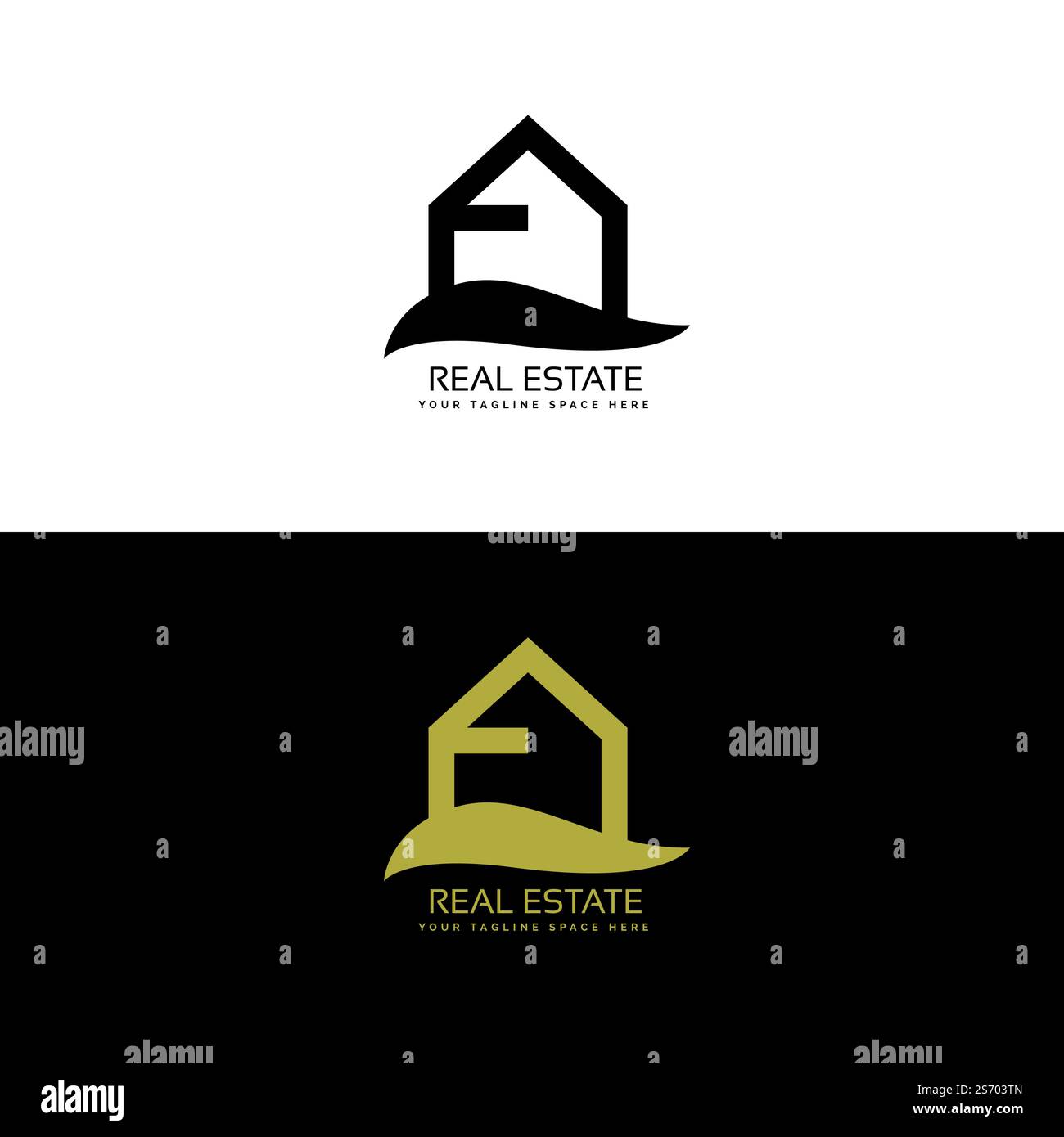 simple real estate logo design concept Stock Vector Image & Art - Alamy