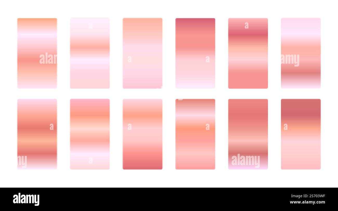 premium rose gold gradients set Stock Vector Image & Art - Alamy