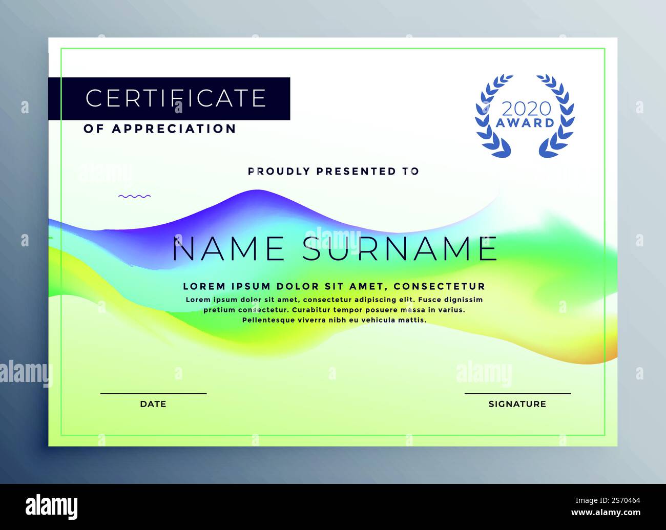 creative diploma certificate template design Stock Vector Image & Art ...