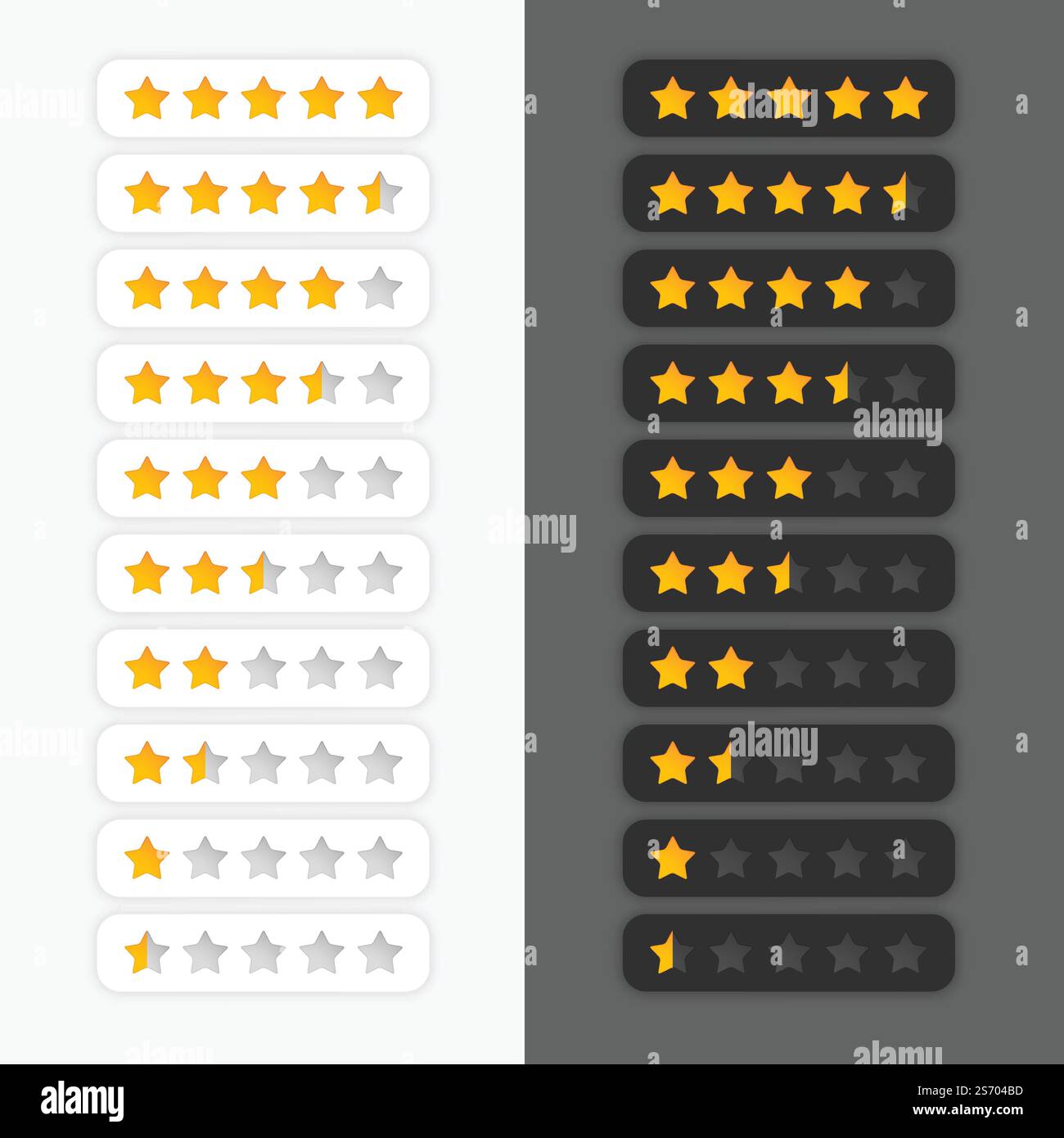set of star rating symbols Stock Vector Image & Art - Alamy