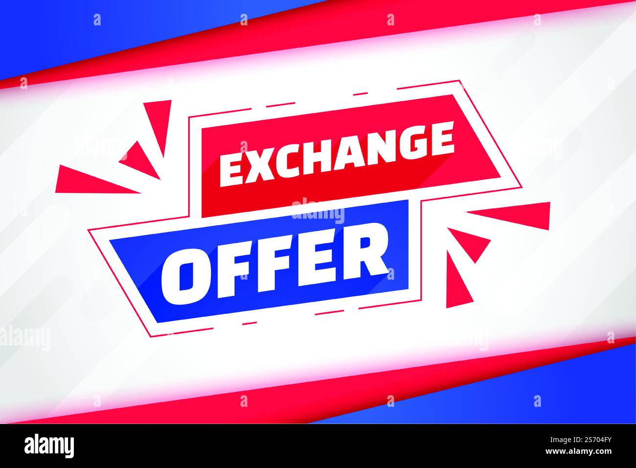 exchange old for new offer background design Stock Vector Image & Art ...