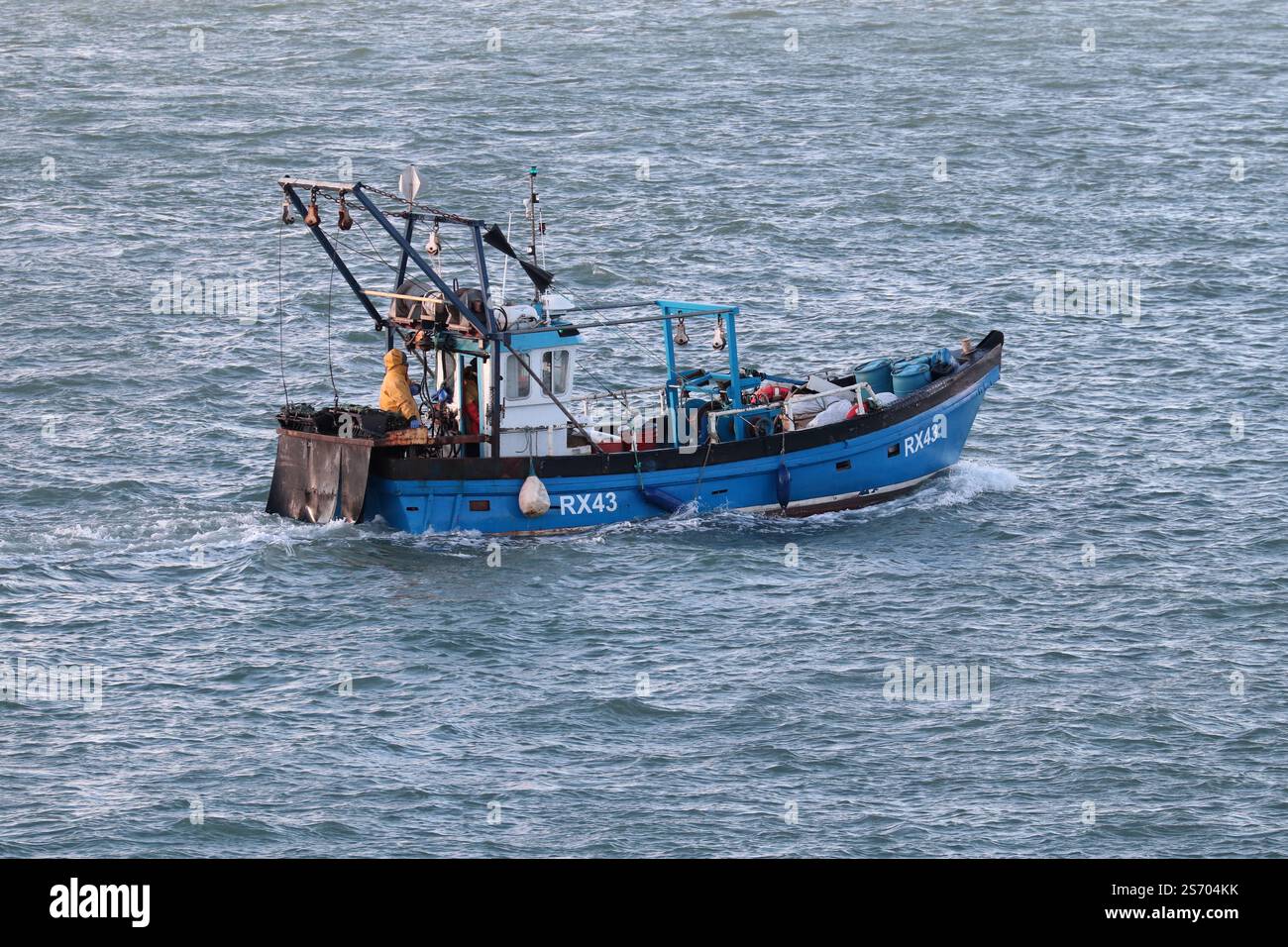 The fishing vessel FV SIMON ISAAC (RX43) heading towards the Camber ...