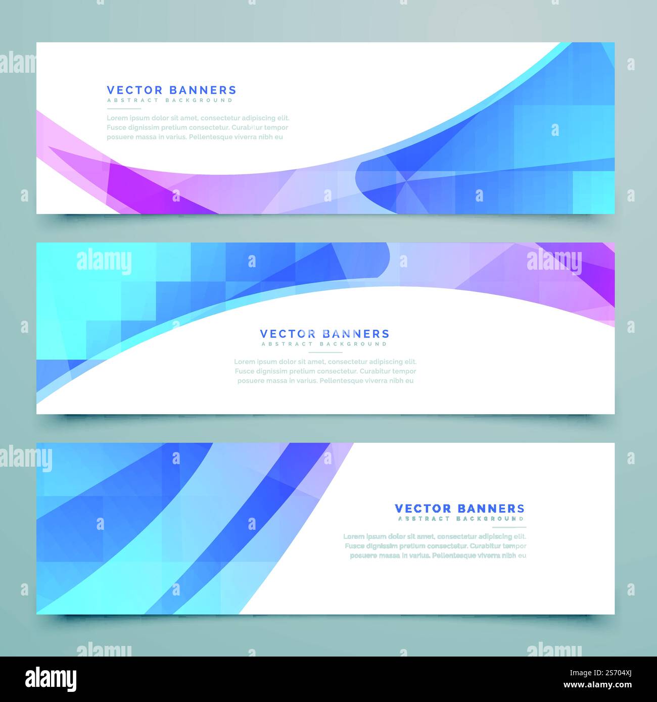 abstract wavy banners and headers set Stock Vector Image & Art - Alamy