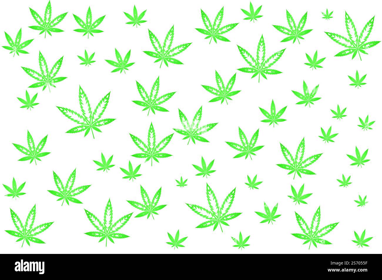Weed pattern Cut Out Stock Images & Pictures - Alamy