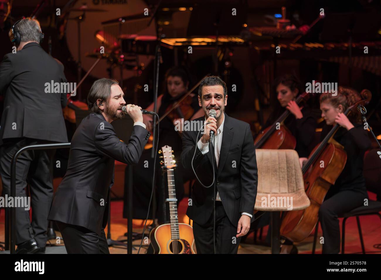 Colapesce (Lorenzo Urciullo) and Dimartino (Antonio Di Martino Stock ...