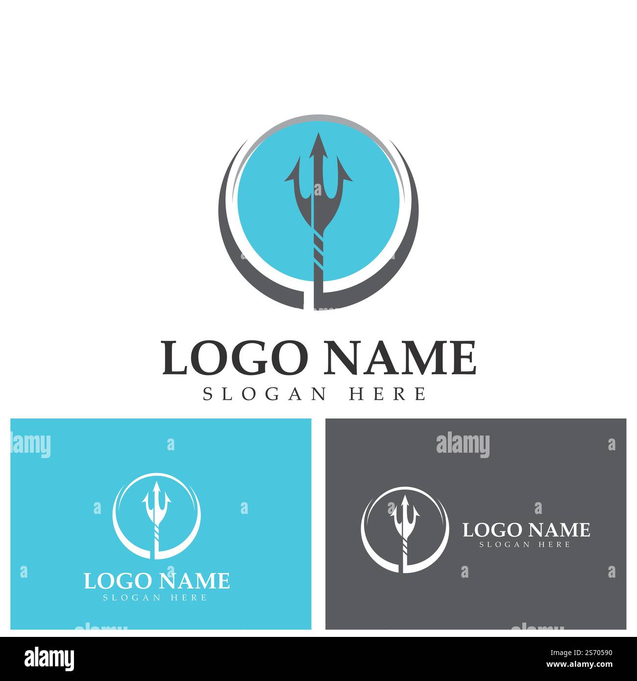 symbol trident logo vector template Stock Vector Image & Art - Alamy
