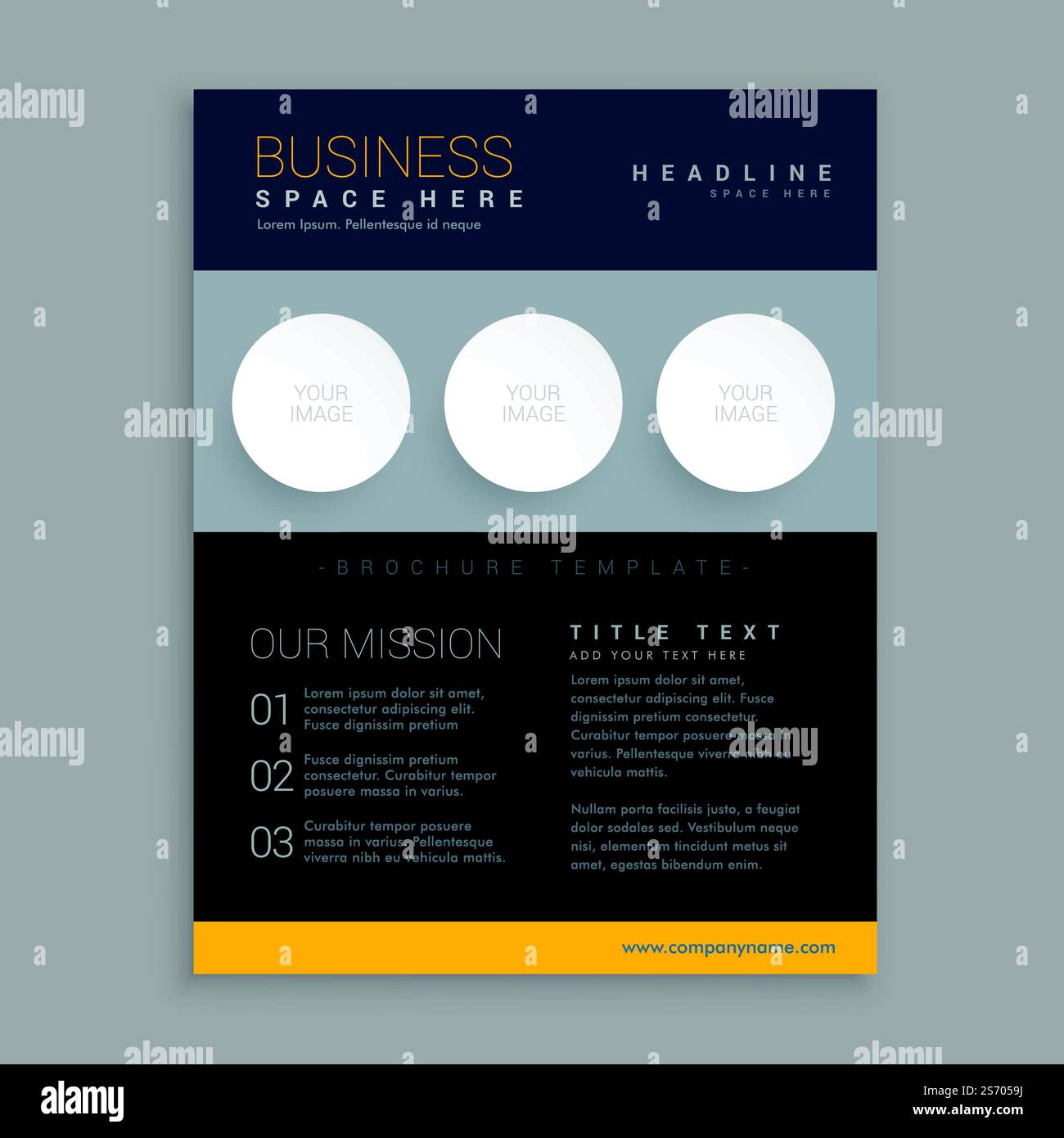 modern dark brochure design in simple geometric shapes Stock Vector ...