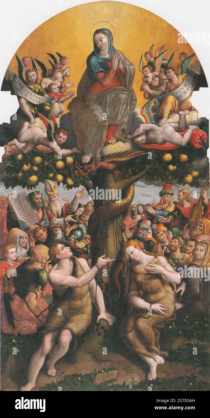 painting by Ercole Ramazzani, 1575 - Mary Immaculate Conception of Mary ...