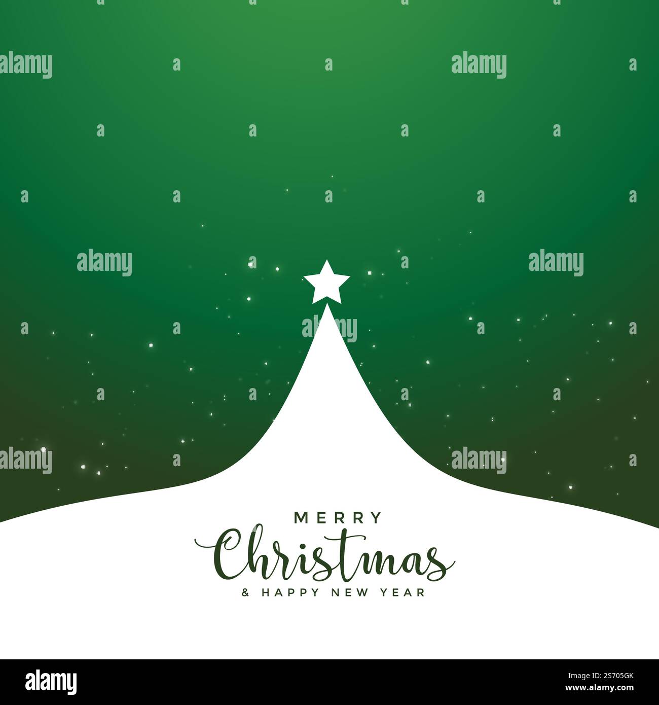 green merry christmas tree poster design Stock Vector Image & Art - Alamy