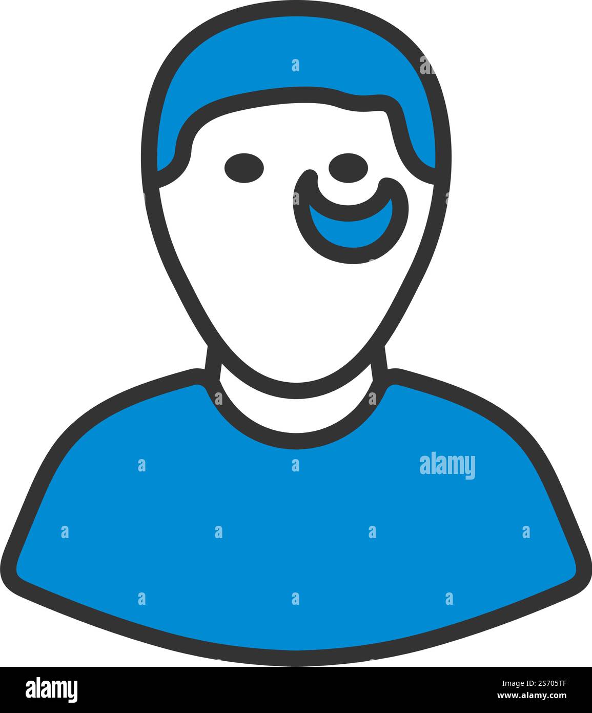 Criminal Man Icon. Editable Bold Outline With Color Fill Design. Vector ...