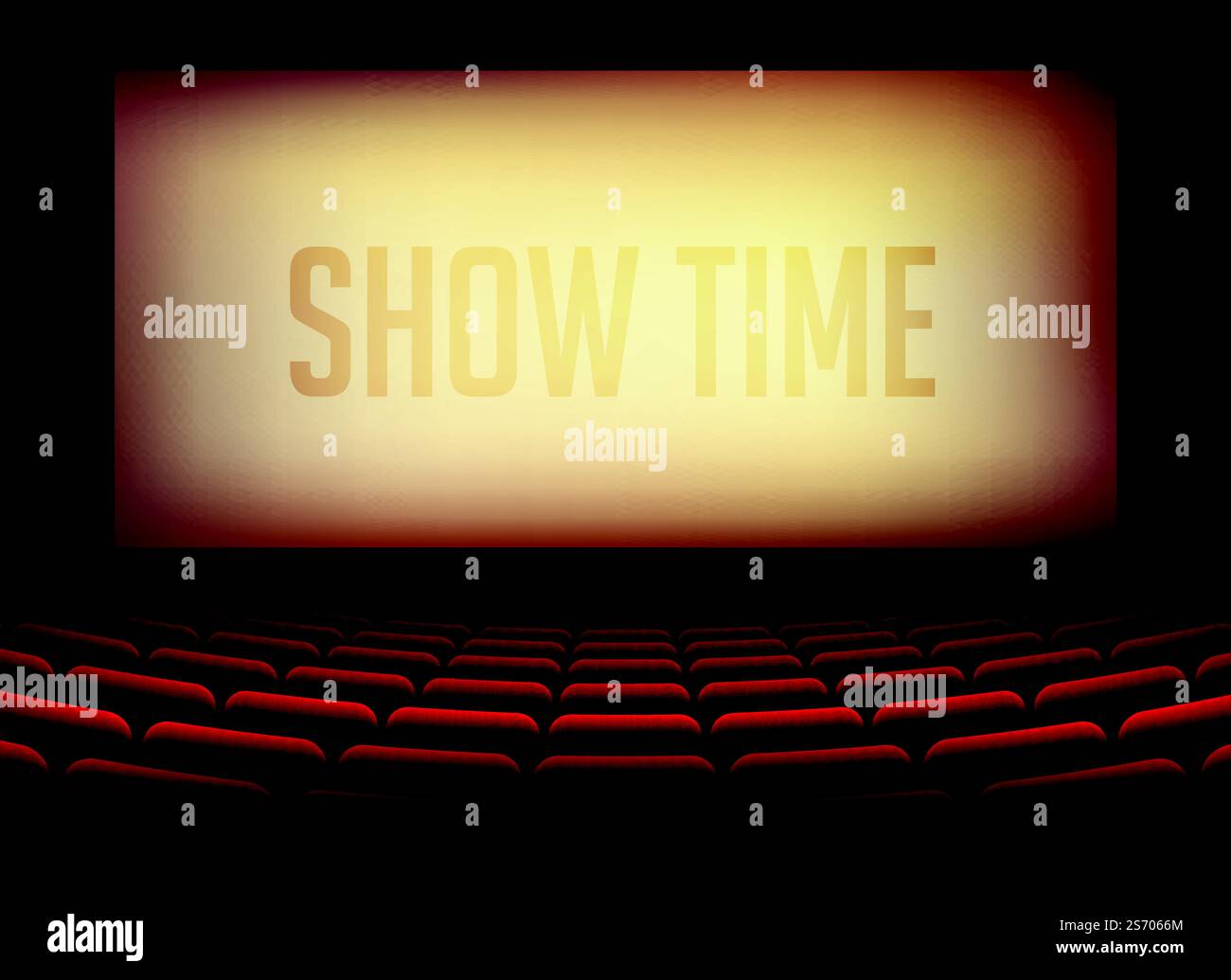 movie cinema or theater hall for film premier poster design with chairs inside room Stock Vector ...