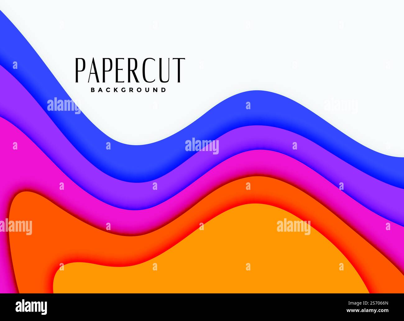 vibrant papercut layers in different colors Stock Vector Image & Art ...