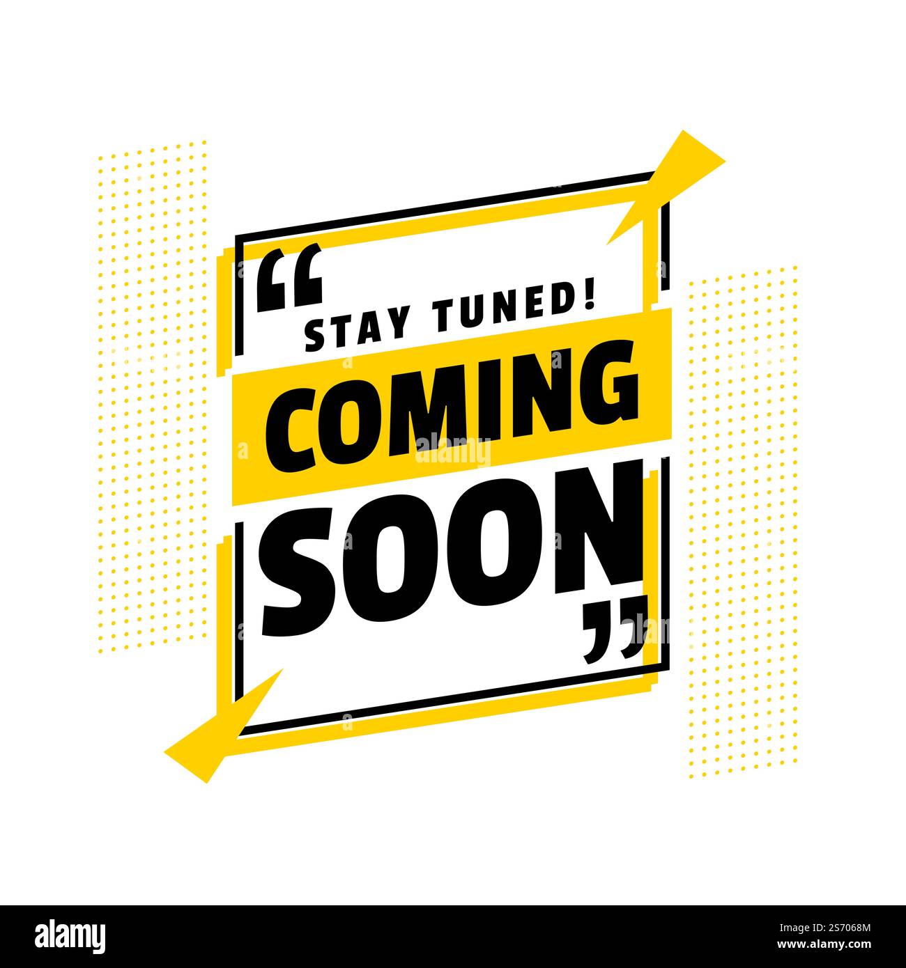 stay tuned coming soon modern announcement background Stock Vector ...