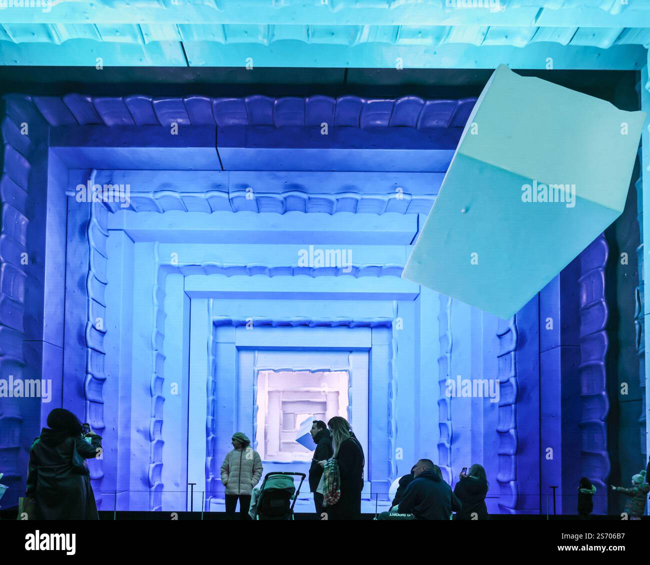 London, UK. 17th Jan, 2025. People watch Aoto Led Powers Immersive ...