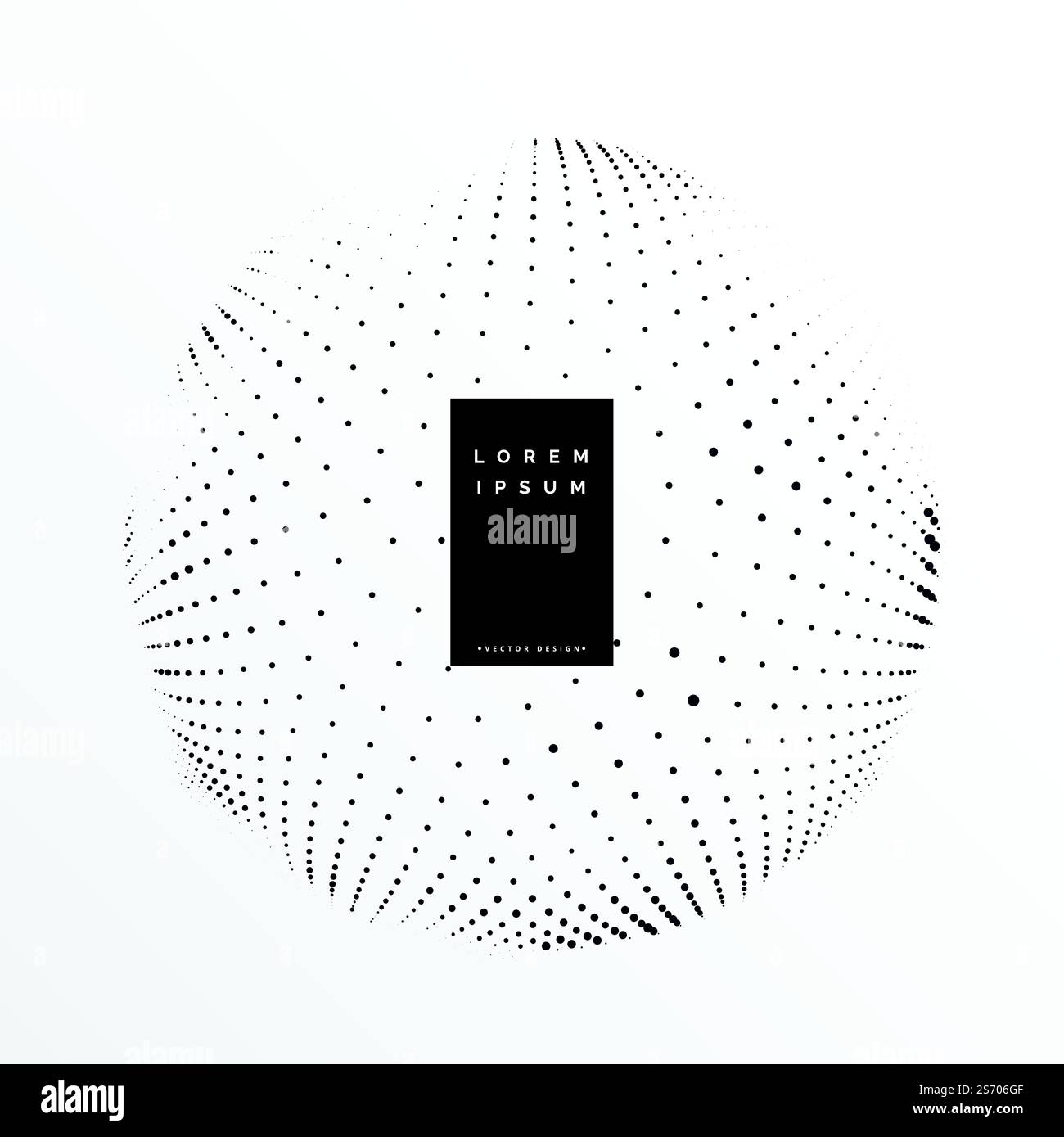 circular sphere made with dots background Stock Vector Image & Art - Alamy