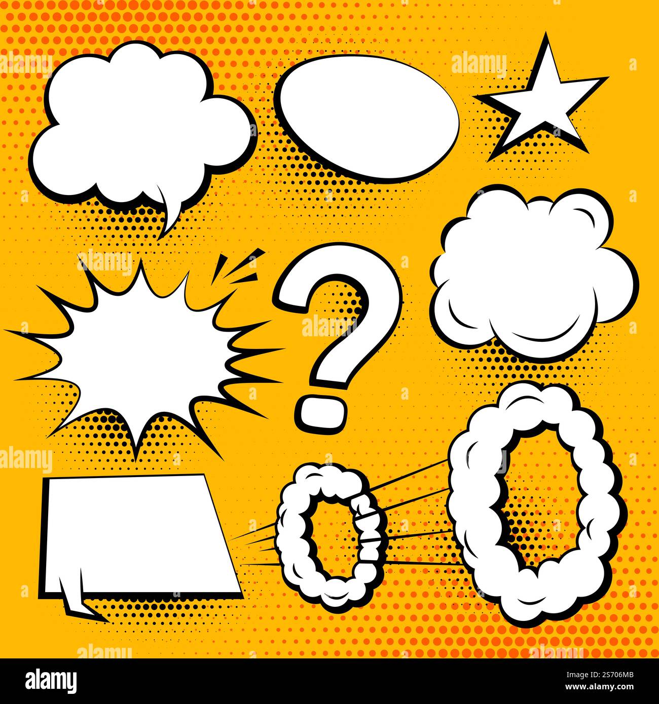 set of comic chat bubbles and expressions Stock Vector Image & Art - Alamy