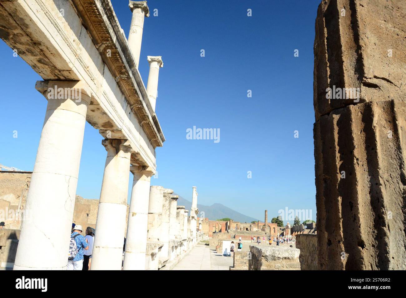 The Basilica. Roman law courts, Pompeii. UNESCO world Heritage Site ...