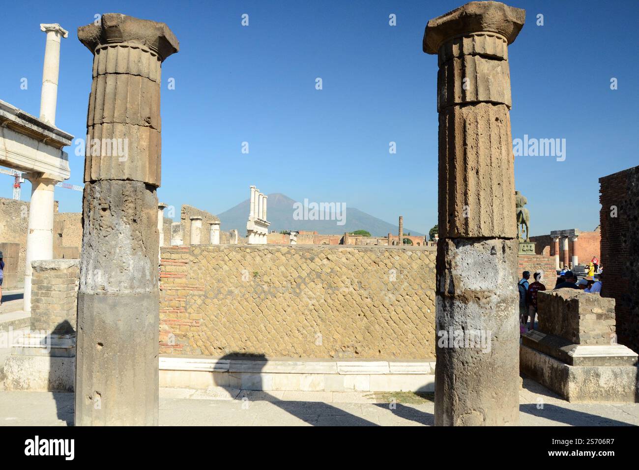 The Basilica. Roman law courts, Pompeii. UNESCO world Heritage Site ...