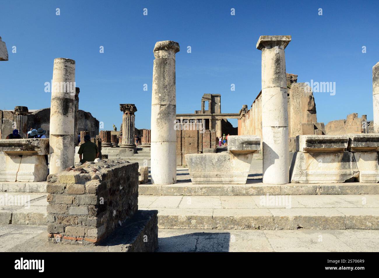 The Basilica. Roman law courts, Pompeii. UNESCO world Heritage Site Pompei Italy Stock Photo - Alamy