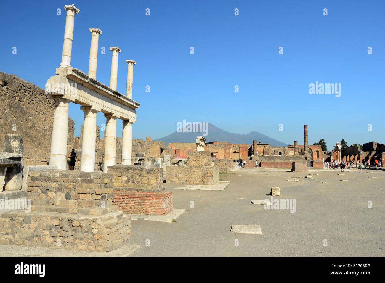 The Basilica. Roman law courts, Pompeii. UNESCO world Heritage Site Pompei Italy Stock Photo - Alamy