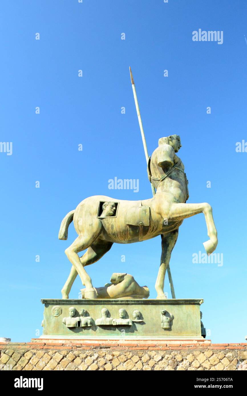 Centaur half-human, half-horse creature of Greek mythology. Pompeii Stock Photo - Alamy