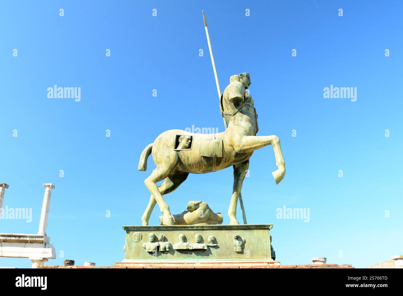 Centaur half-human, half-horse creature of Greek mythology. Pompeii ...