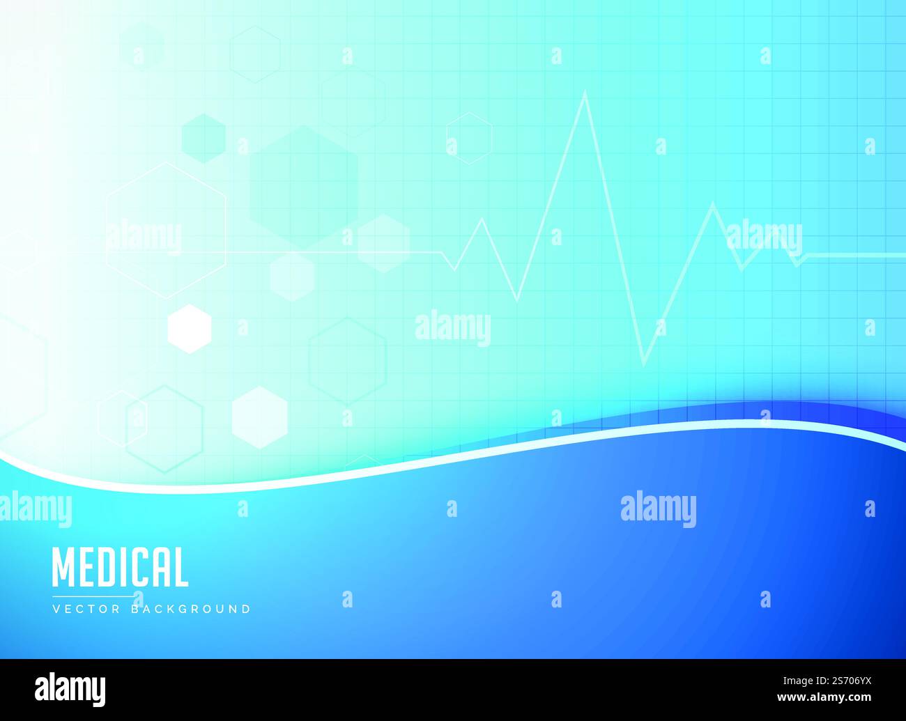 blue medical background concept poster design vector Stock Vector Image ...