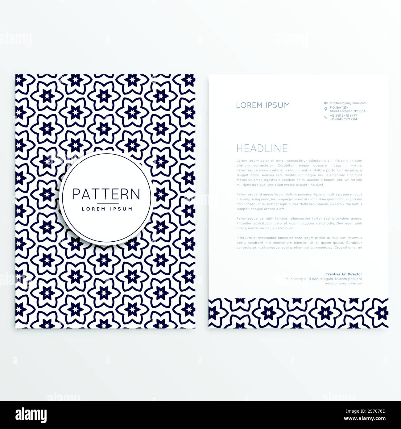 pattern corporate brochure template Stock Vector Image & Art - Alamy