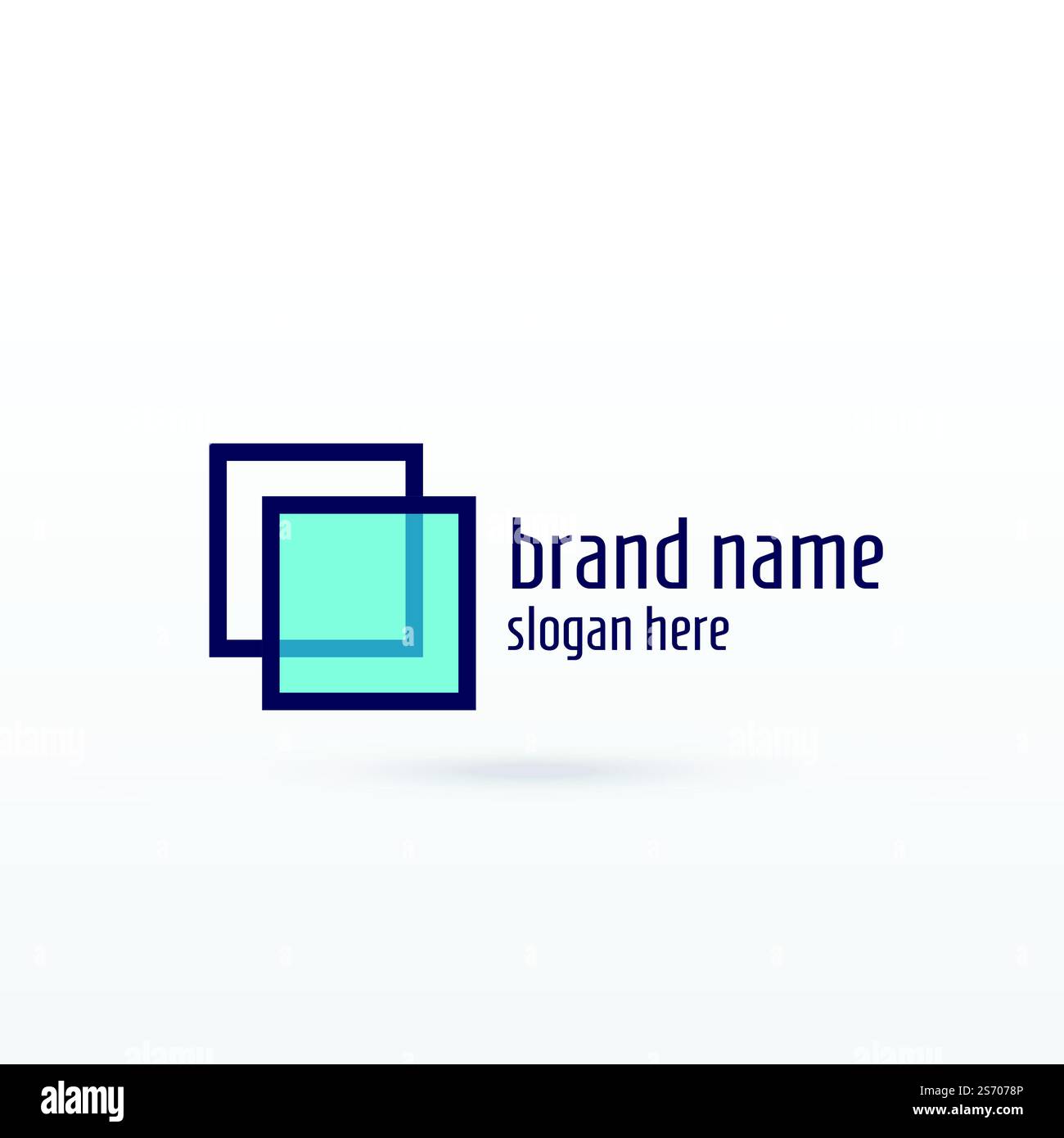 clean sqaure logo concept design for your brand Stock Vector Image ...