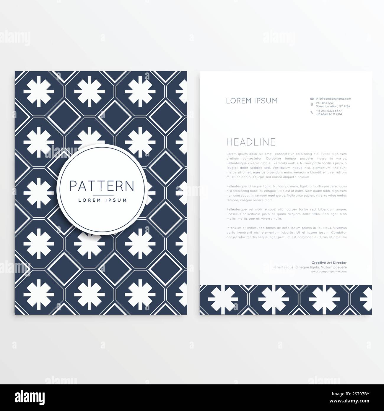 abstract letterhead pattern template Stock Vector Image & Art - Alamy