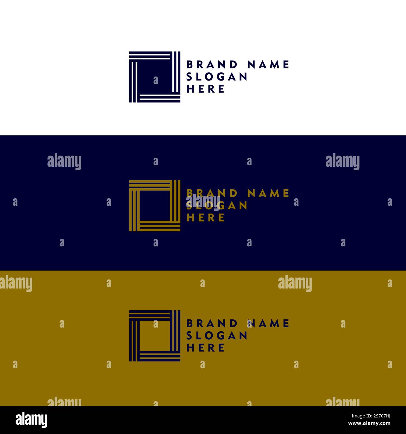 minimal square shape logo design concept Stock Vector Image & Art - Alamy